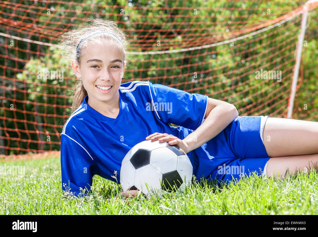 Teen Youth Soccer Stock Photo - Alamy