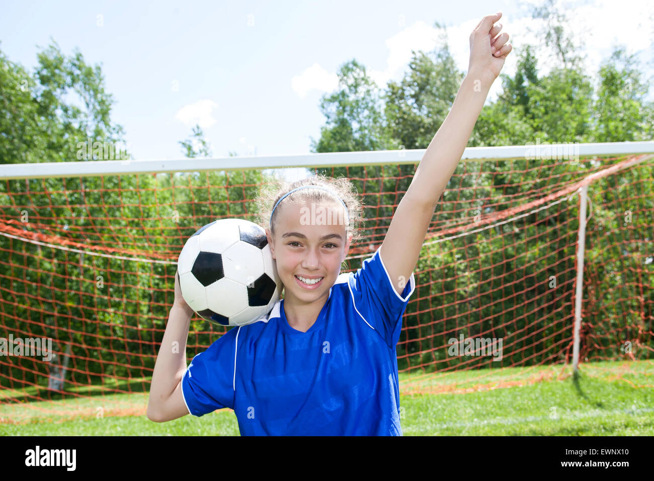 Teen Youth Soccer Stock Photo - Alamy
