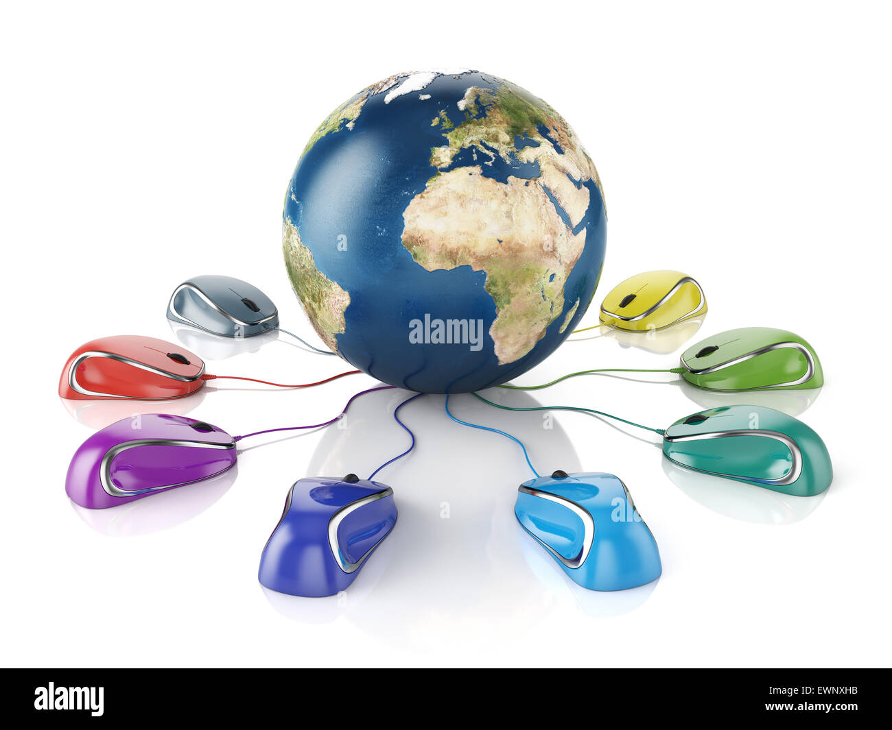 3d globe computer hi-res stock photography and images - Alamy