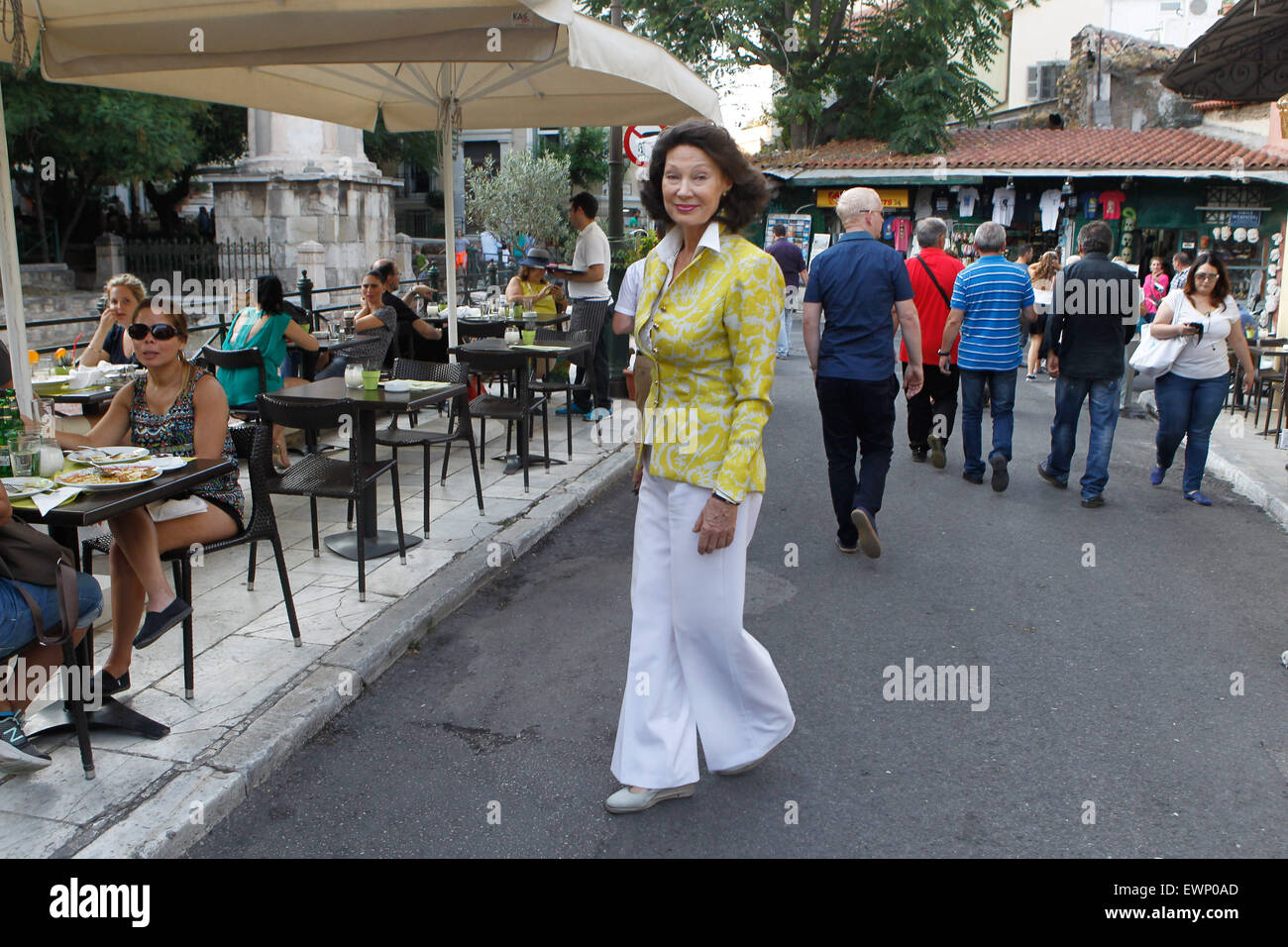 Athens, GREECE. 29th June, 2015. Norwegian singer and politician Ase ...