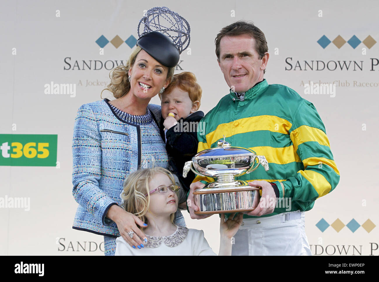 AP McCoy's final day as a jockey at Sandown Park Featuring: Archie ...