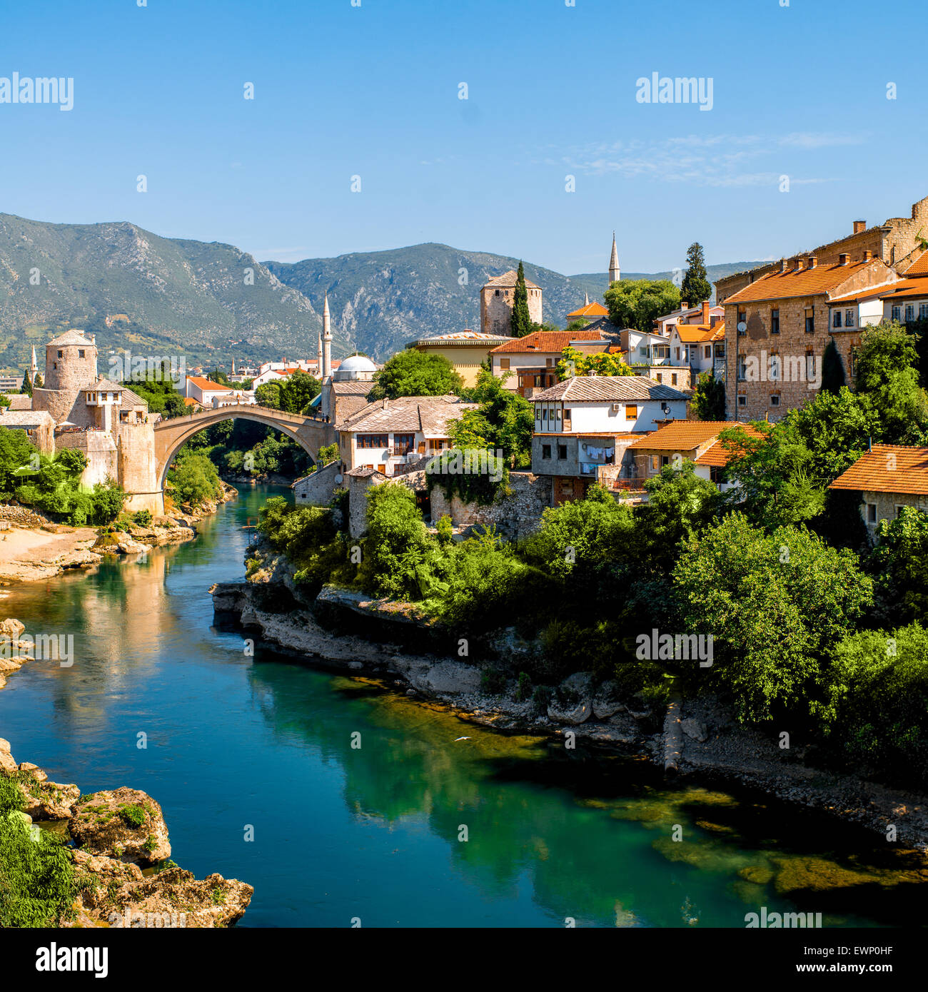 Mostar city view Stock Photo - Alamy
