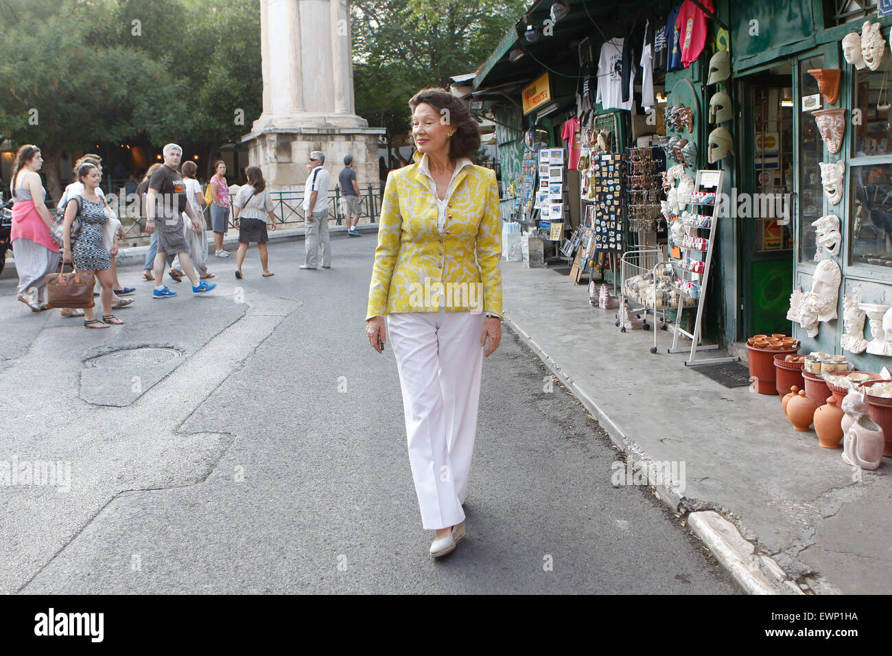 Athens, GREECE. 29th June, 2015. Norwegian singer and politician Ase ...