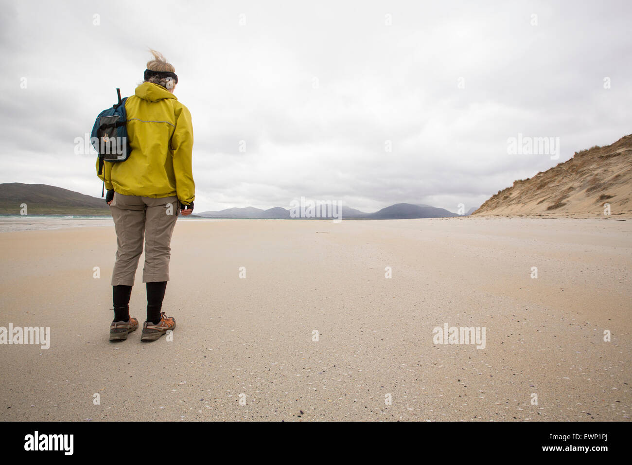 Isle Of Harris Beach Woman High Resolution Stock Photography and Images ...