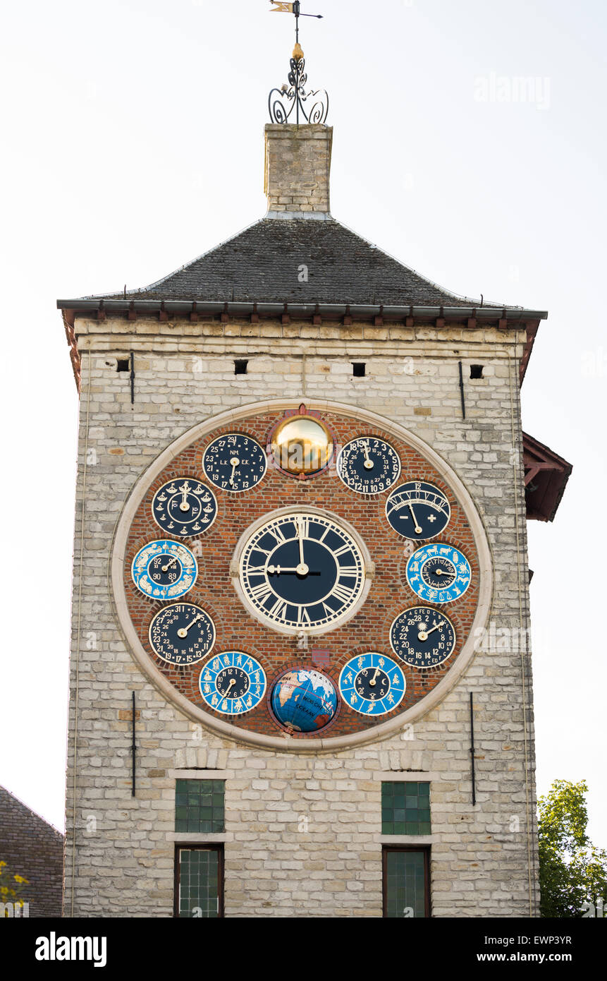 Astronomical Clock, Zimmertower, Lier, Belgium Stock Photo - Alamy