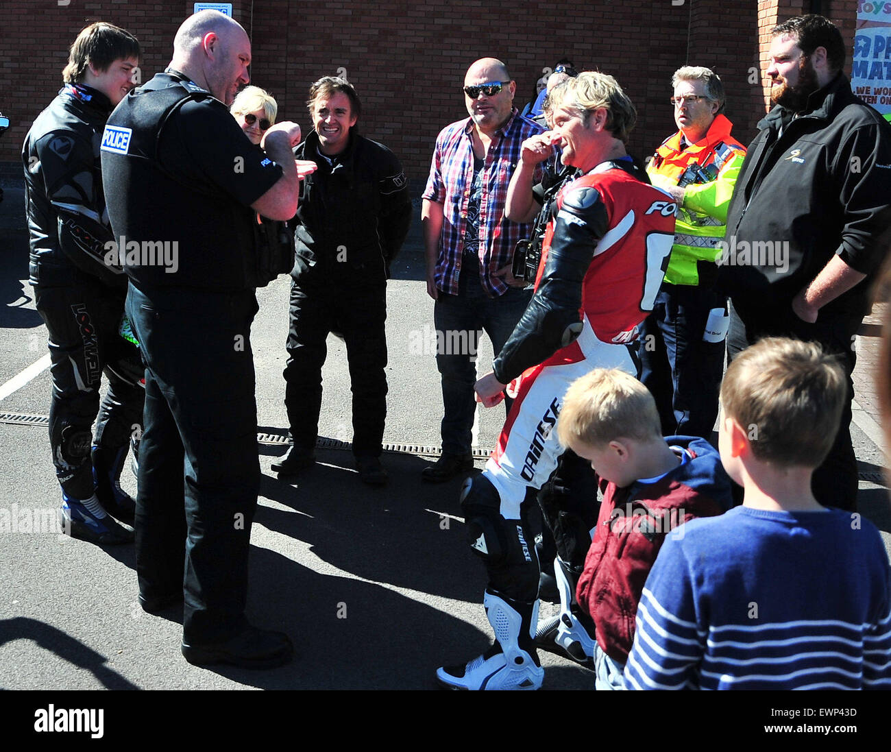 Richard Hammond and Carl Fogarty attend a charity motorbike event ...