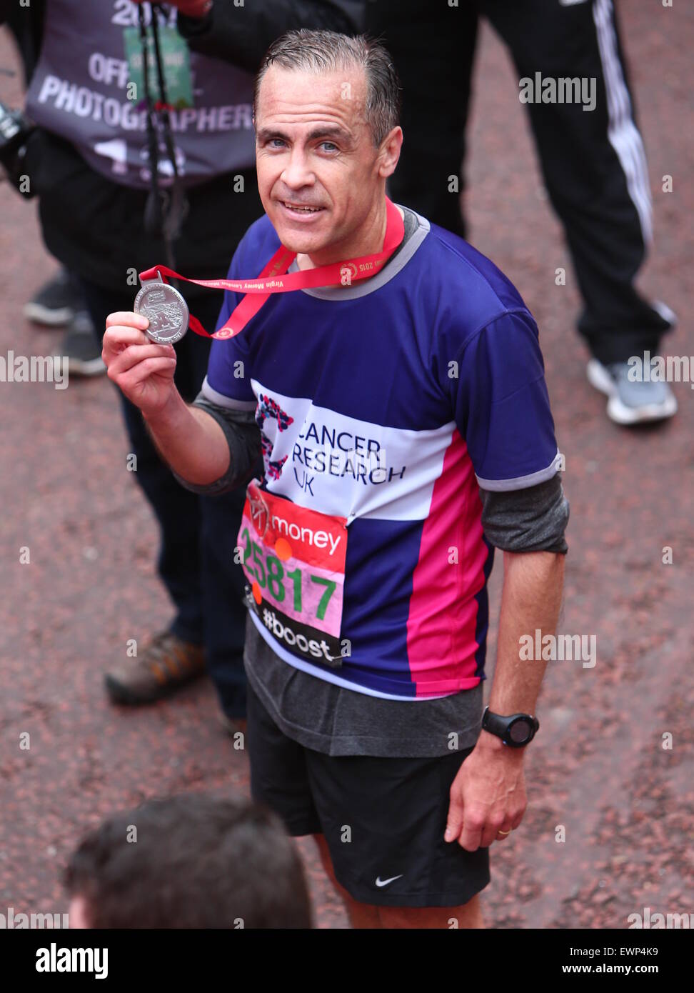 Virgin Money London Marathon 2015 Featuring: Mark Carney Where: London ...