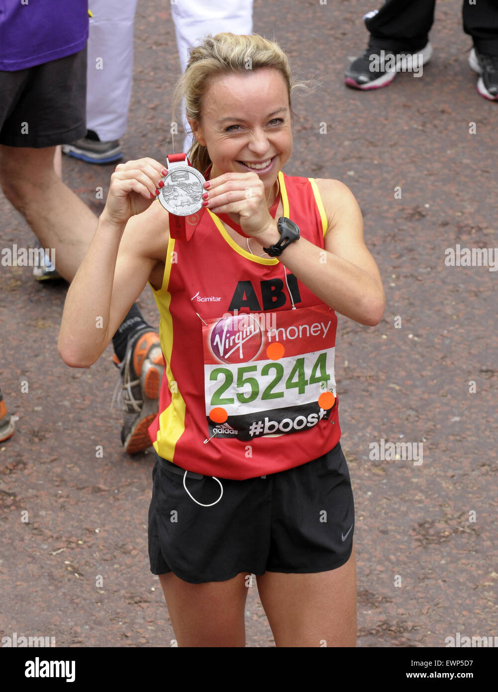Virgin Money London Marathon 2015 Featuring: Abi Griffiths Where ...