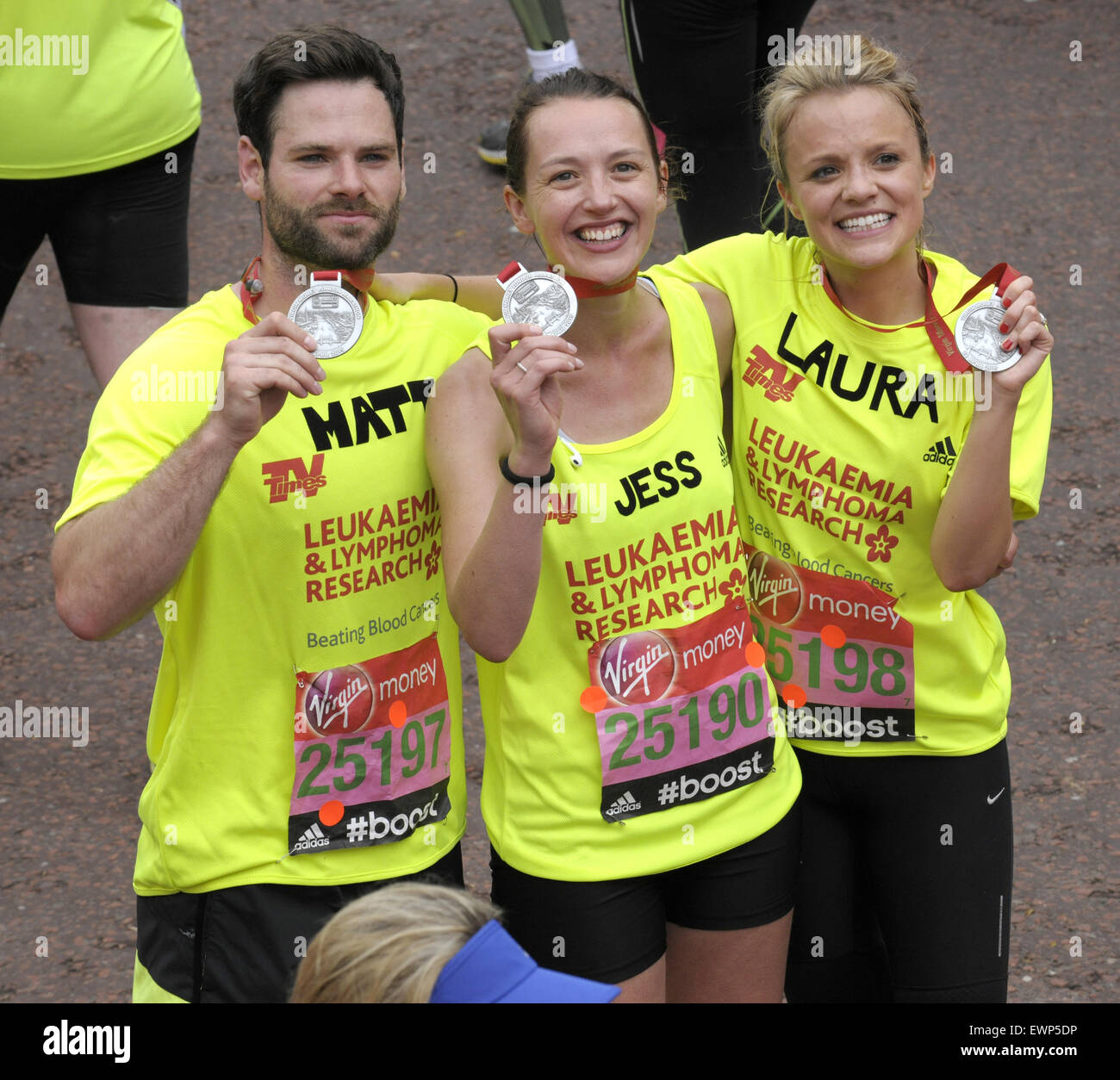 Virgin Money London Marathon 2015 Featuring: Matt Kennard, Jess Ransom ...