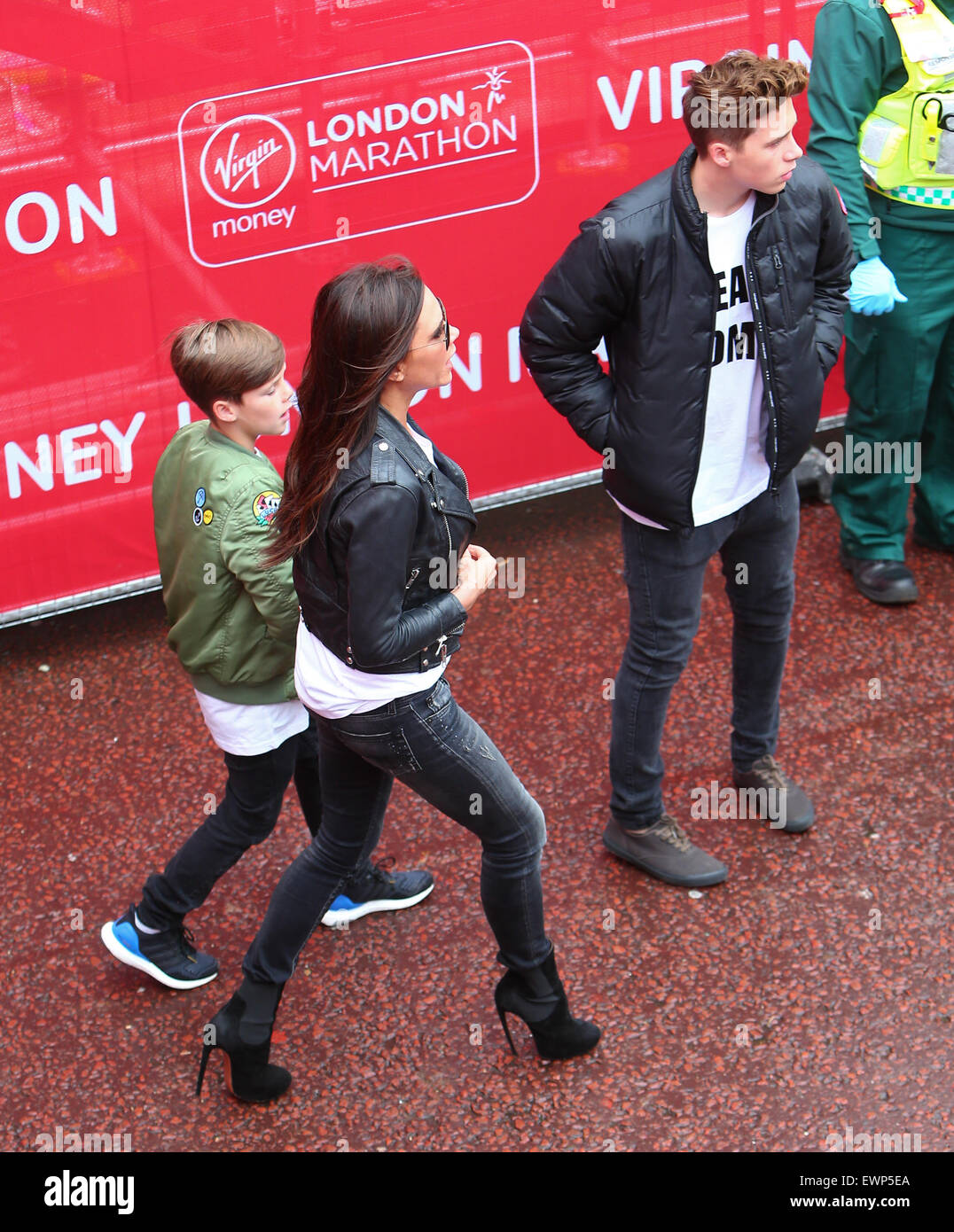 Virgin Money London Marathon 2015 Featuring: Victoria Beckham, Cruz ...