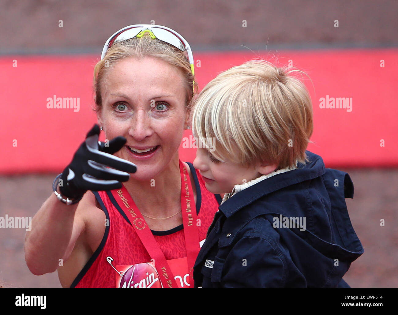 Virgin Money London Marathon 2015 Featuring: Paula Radcliffe, Raphael ...