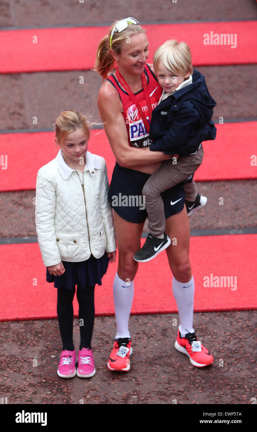 Virgin Money London Marathon 2015 Featuring: Paula Radcliffe, Raphael ...