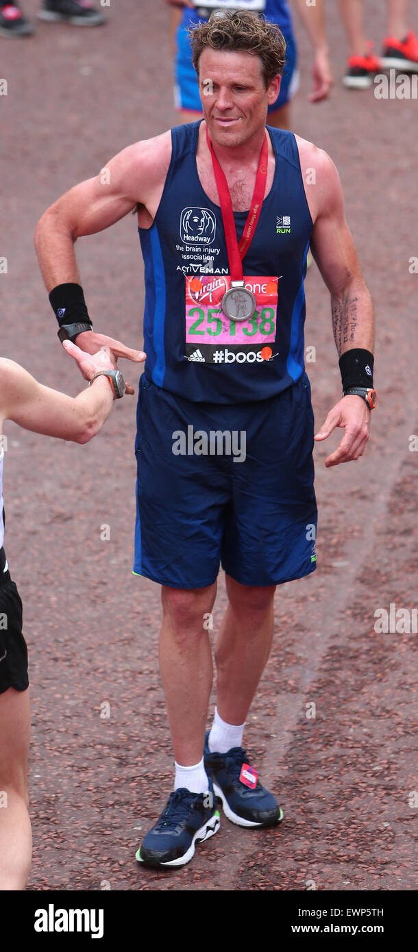 Virgin Money London Marathon 2015 Featuring: James Cracknell Where ...