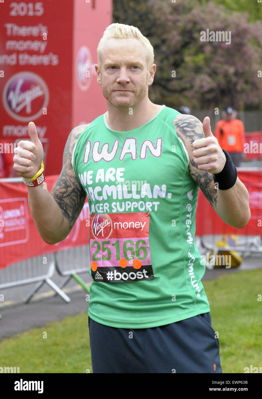 Virgin Money London Marathon 2015 - Photocall Featuring: Iwan Thomas ...