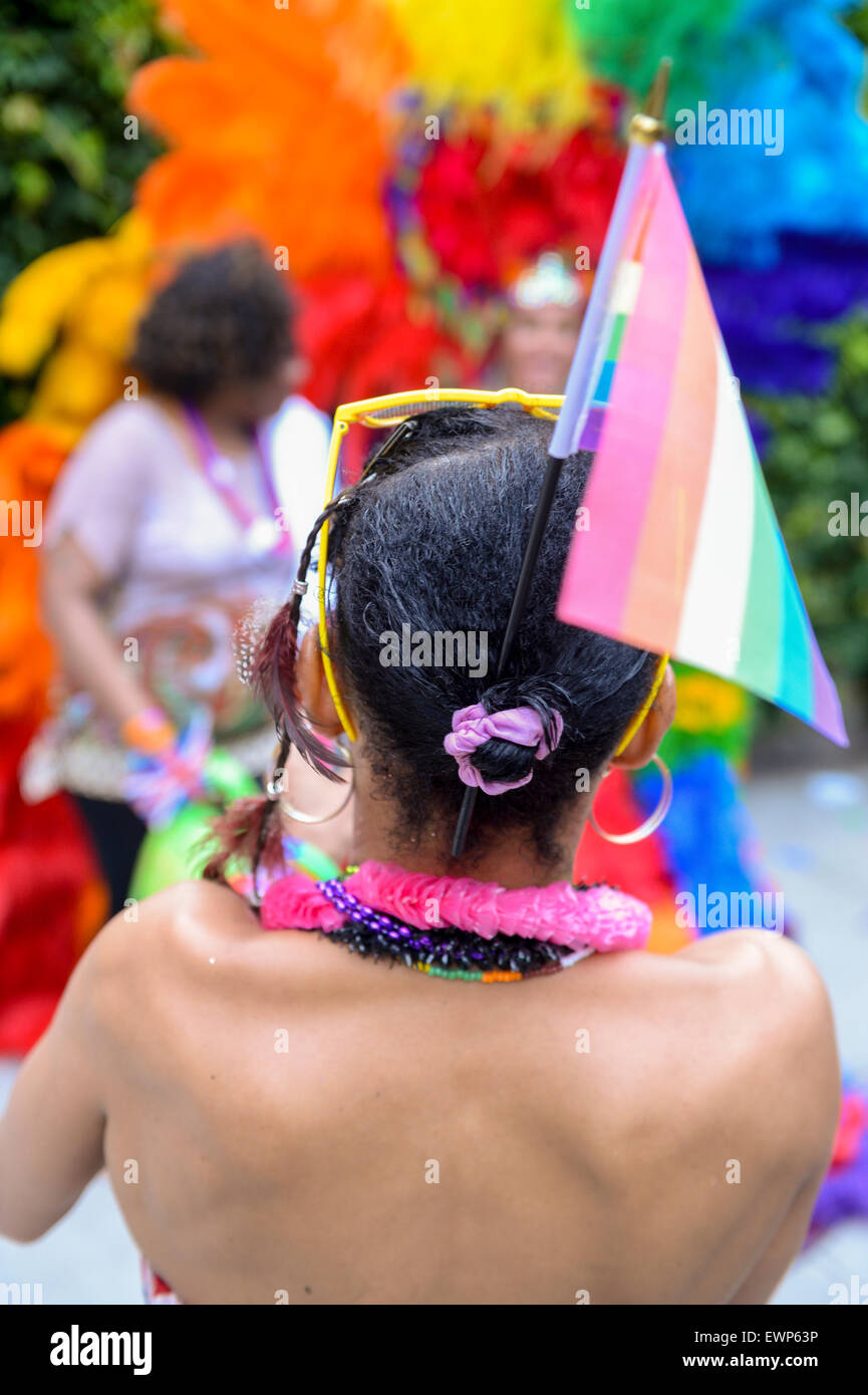 Drag queen dress in rainbow hi-res stock photography and images - Alamy