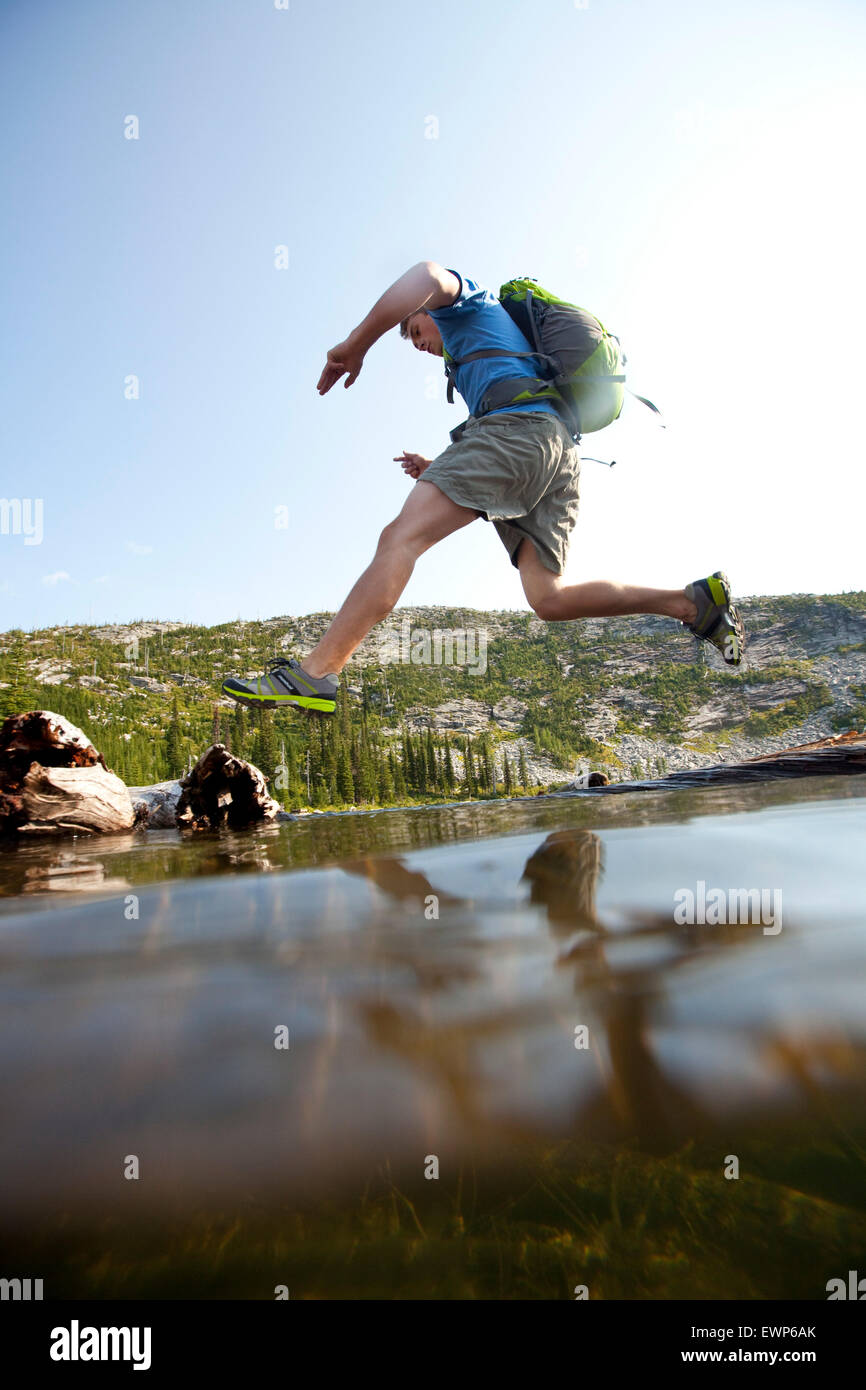 Jumping log hi-res stock photography and images - Alamy