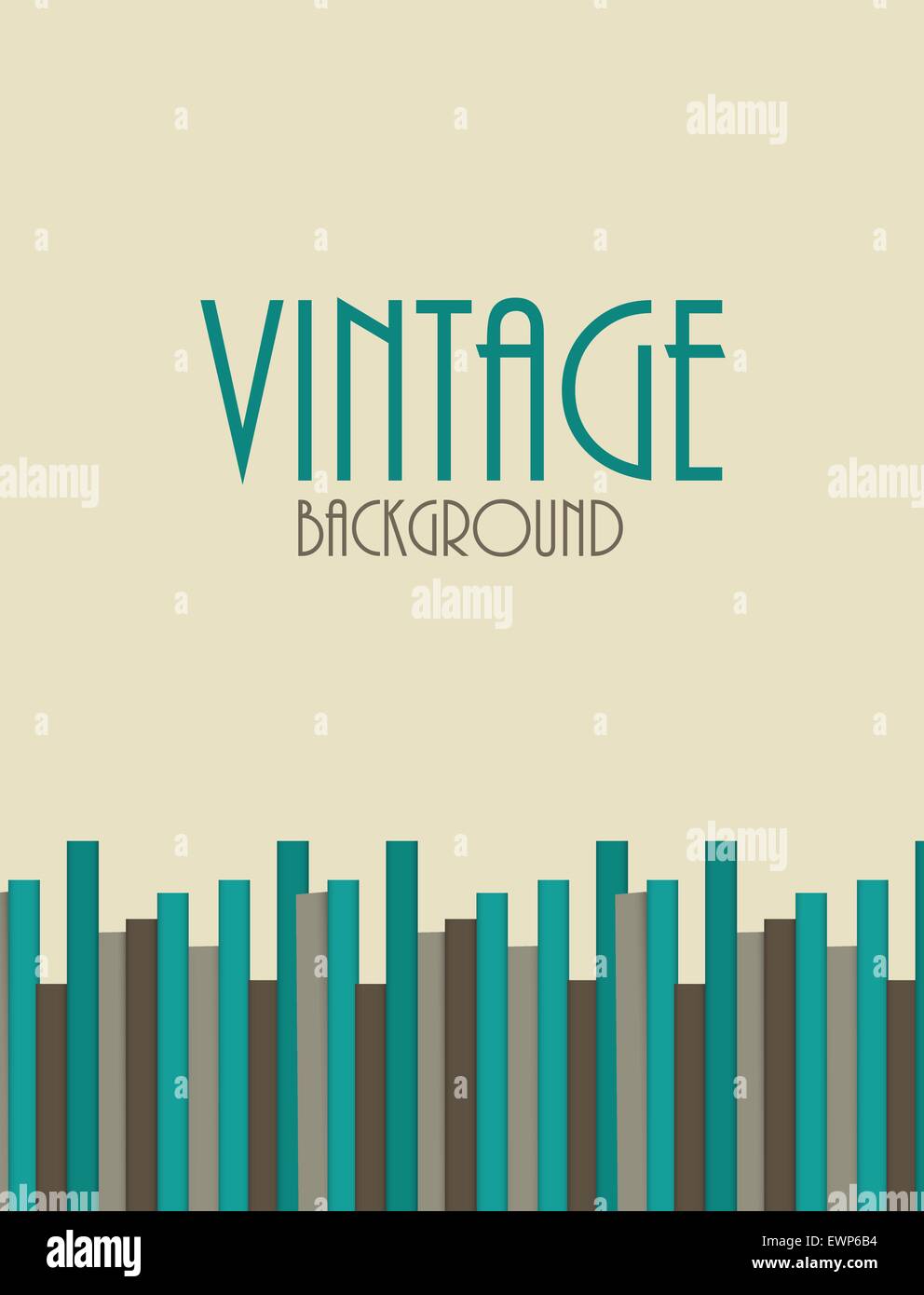 Retro Vintage Background Template Vector Illustration Stock Vector ...