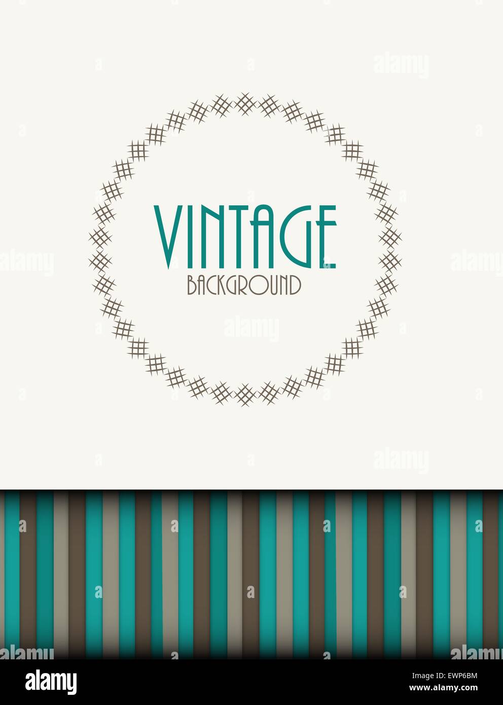 Retro Vintage Background Template Vector Illustration Stock Vector ...
