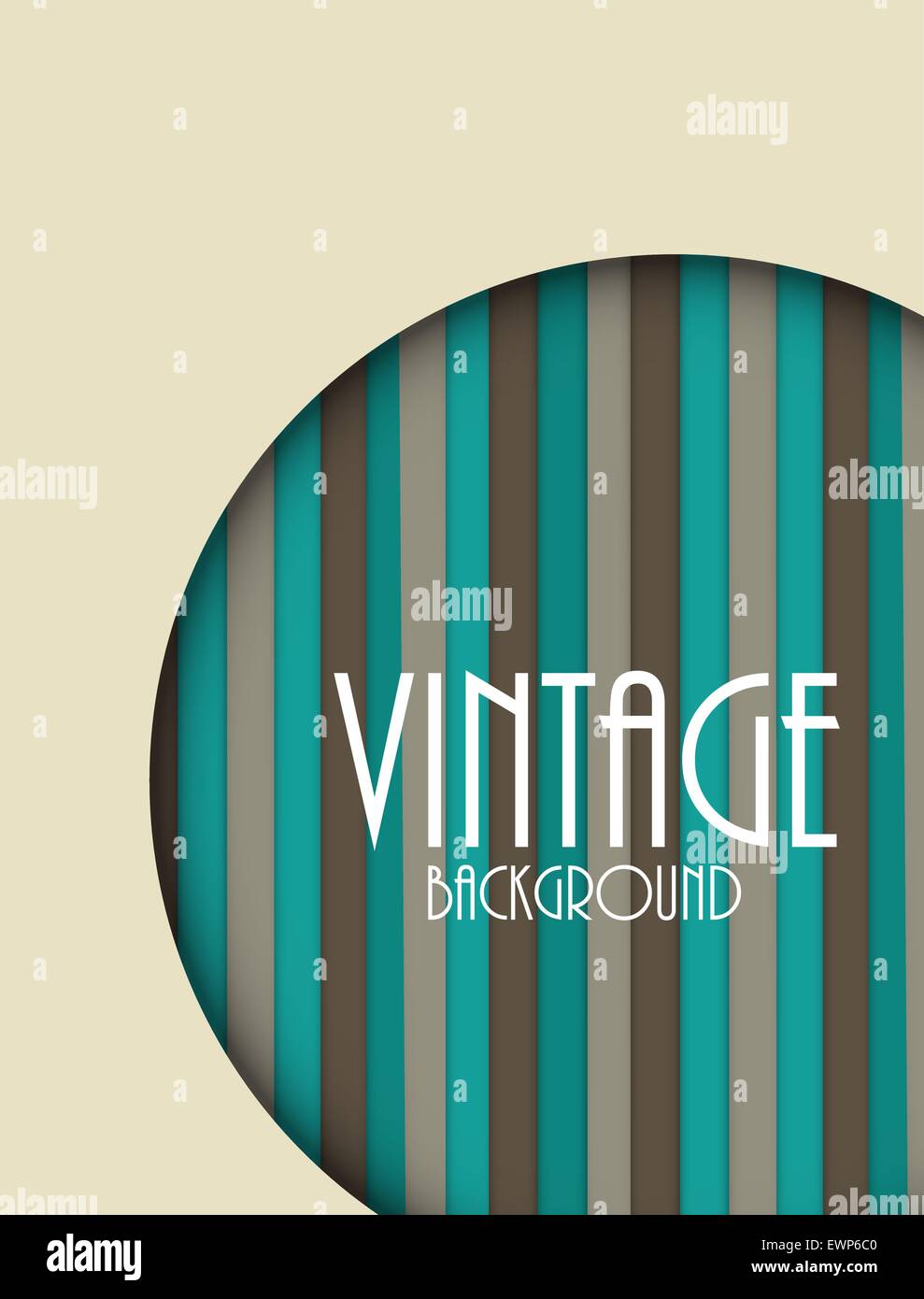 Retro Vintage Background Template Vector Illustration Stock Vector ...