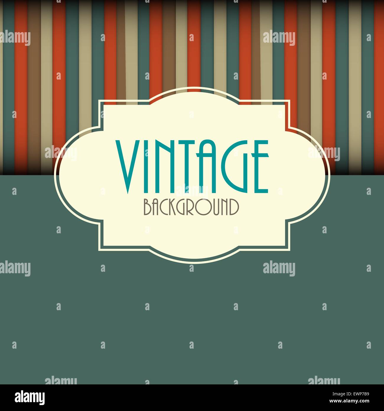 Retro Vintage Background Template Vector Illustration Stock Vector ...