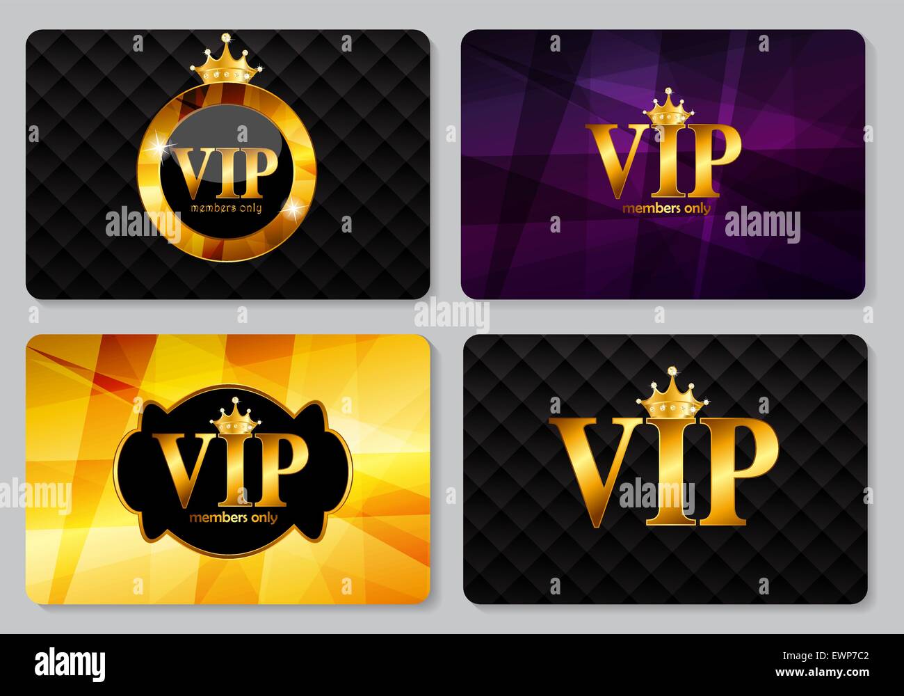 VIP Members Card Vector Illustration Stock Vector Image & Art - Alamy