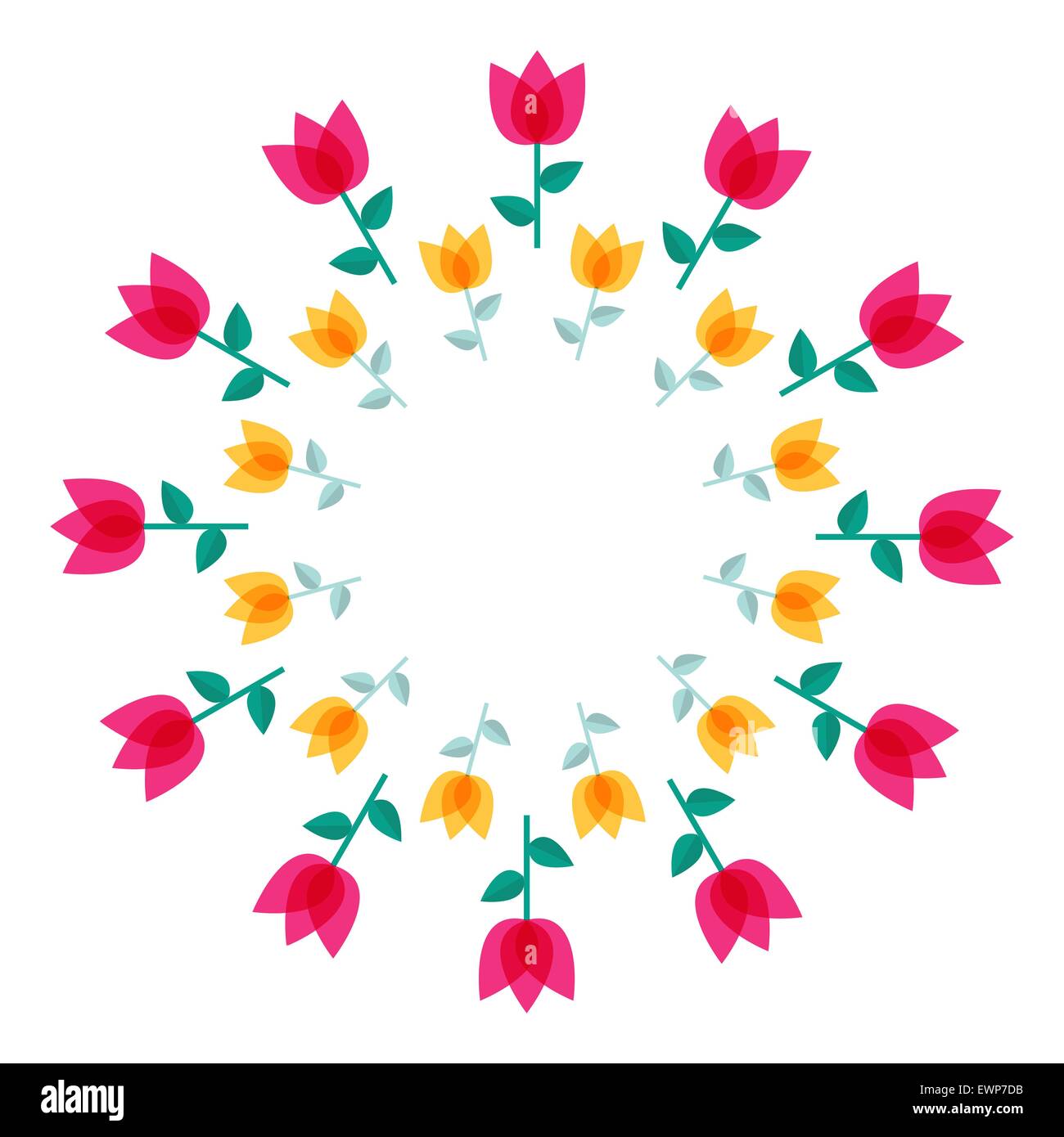 Abstract Colorful Background with Flowers. Vector Illustration Stock ...