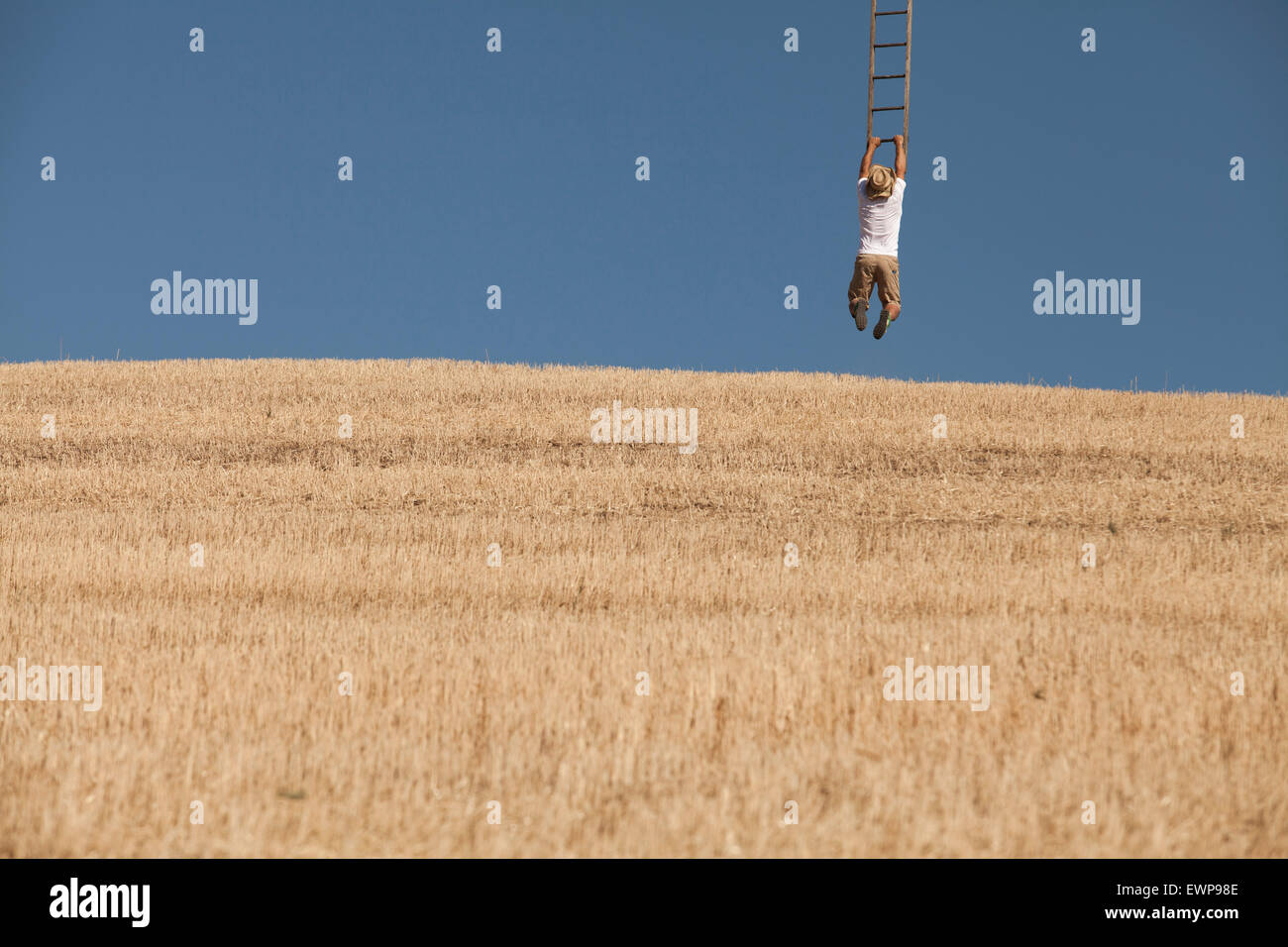 Ladder and sky hi-res stock photography and images - Alamy