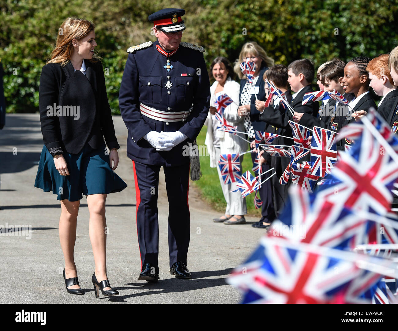 Princess Beatrice visits Maple Hayes dyslexia school in Lichfield to ...