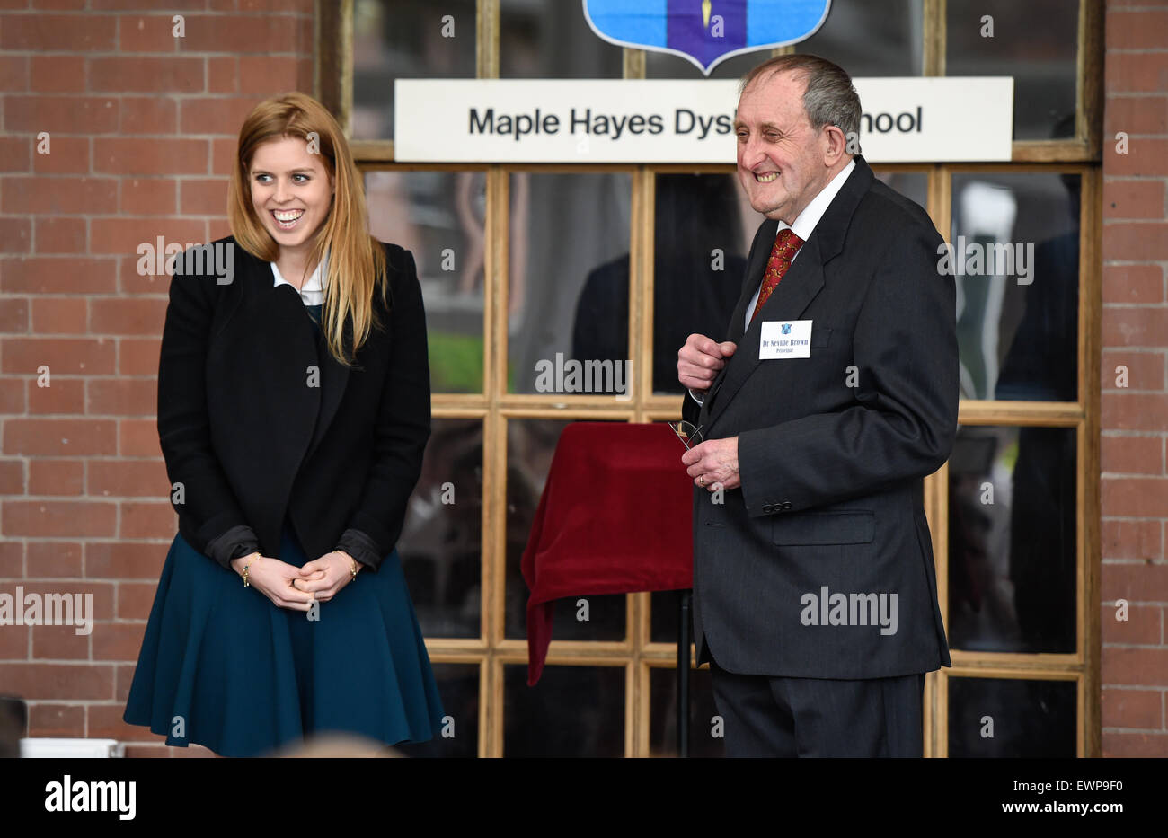 Princess Beatrice visits Maple Hayes dyslexia school in Lichfield to ...