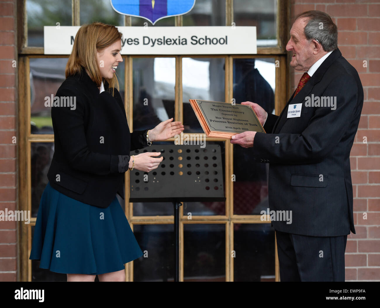Princess Beatrice visits Maple Hayes dyslexia school in Lichfield to ...