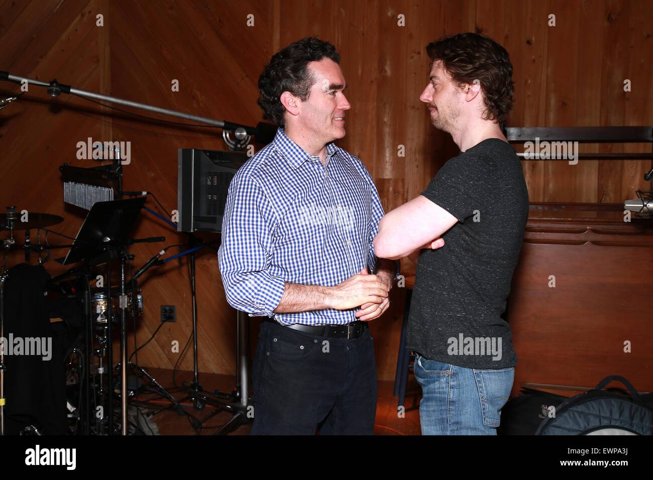 Recording session for 'Something Rotten' held at MSR Studios Featuring ...