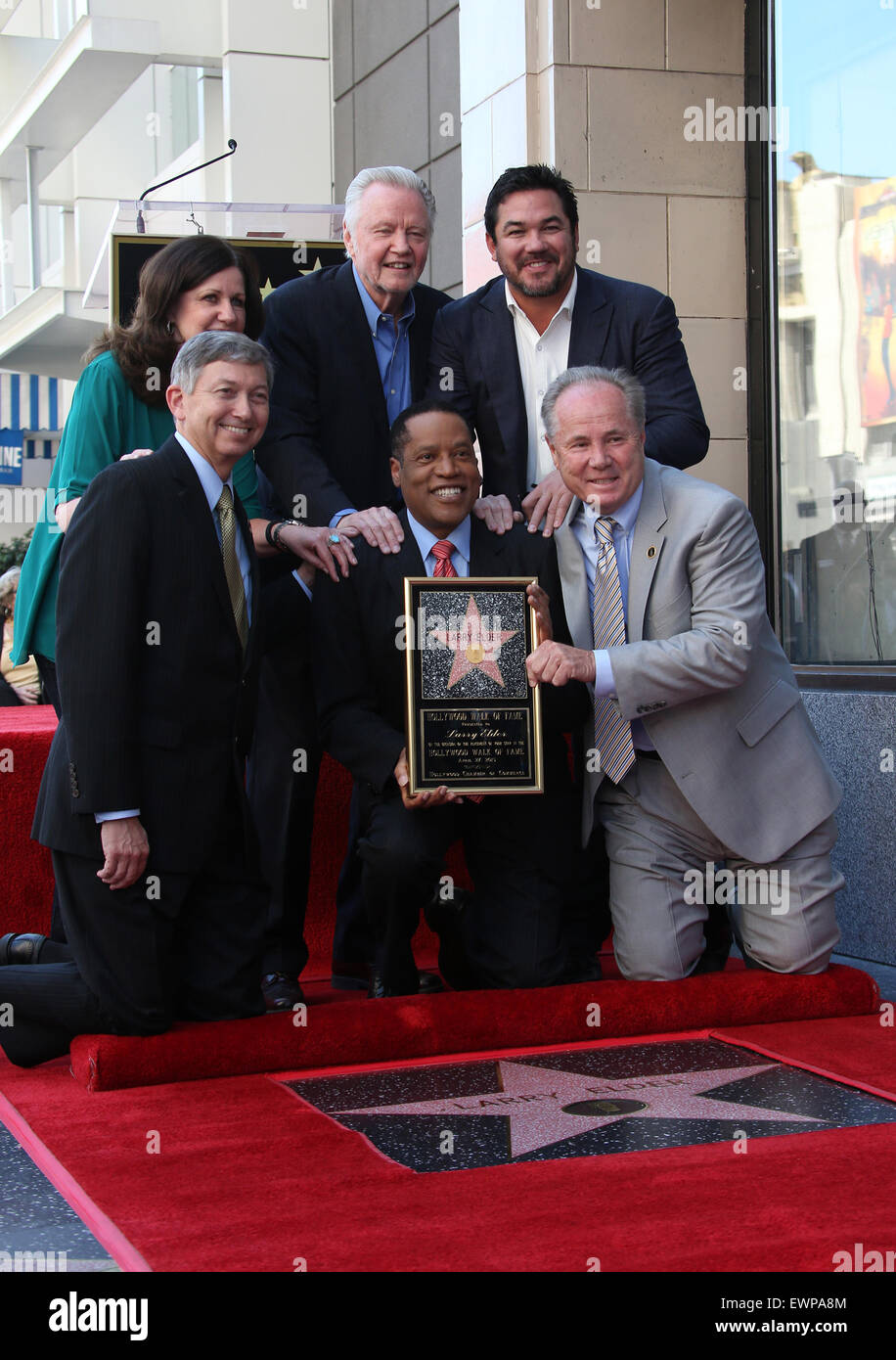 Larry Elder receives a star on the Hollywood Walk of Fame Featuring ...