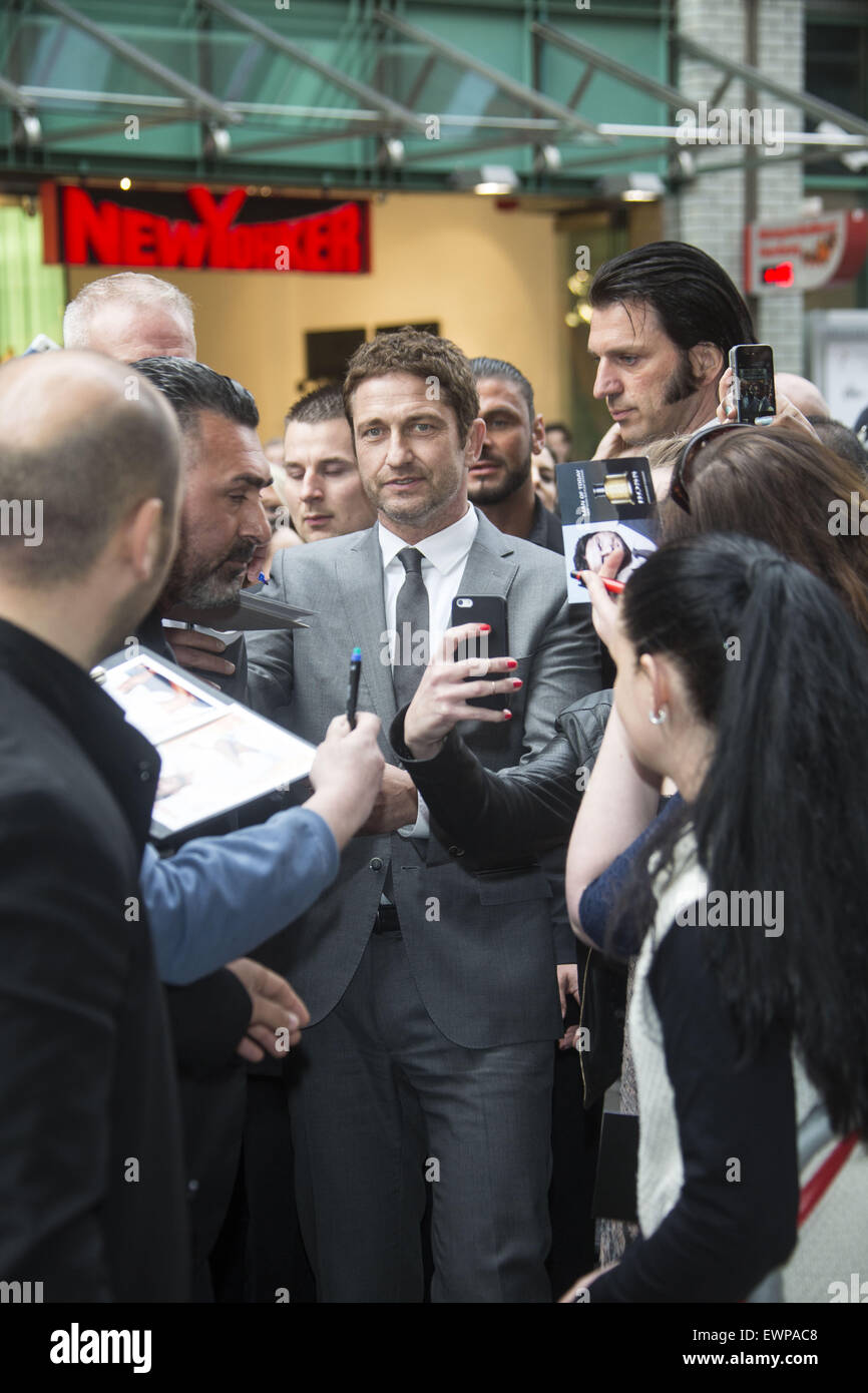 Gerard Butler visits Douglas at Hamburg as a brand ambassador for BOSS ...