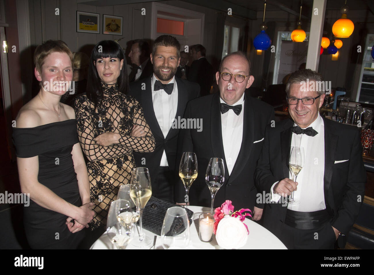 Celebrities attending the awarding of the Champagnepreis fuer ...
