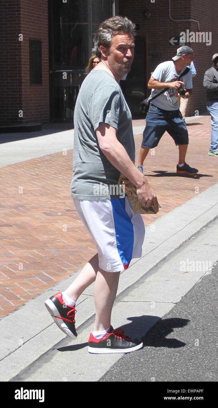 Matthew Perry out and about running errands in Beverly Hills dressed ...