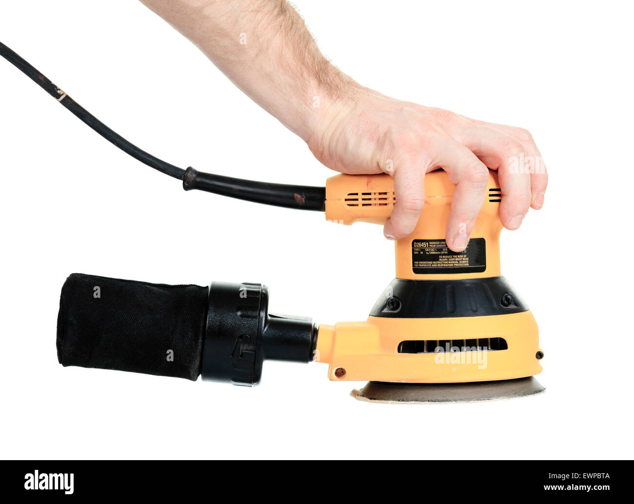 electrical sander isolated on white background Stock Photo - Alamy