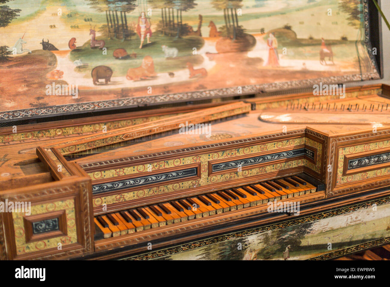 Antique keyboard instrument, Museum of Musical Instruments, Brussels ...