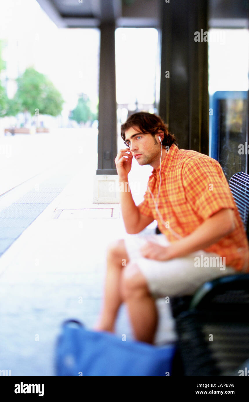 Waiting the train hi-res stock photography and images - Alamy