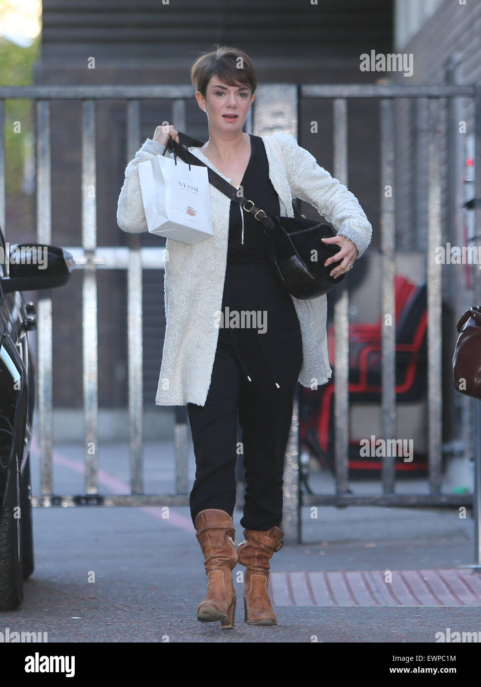 Victoria Hamilton outside ITV Studios Featuring: Victoria Hamilton ...