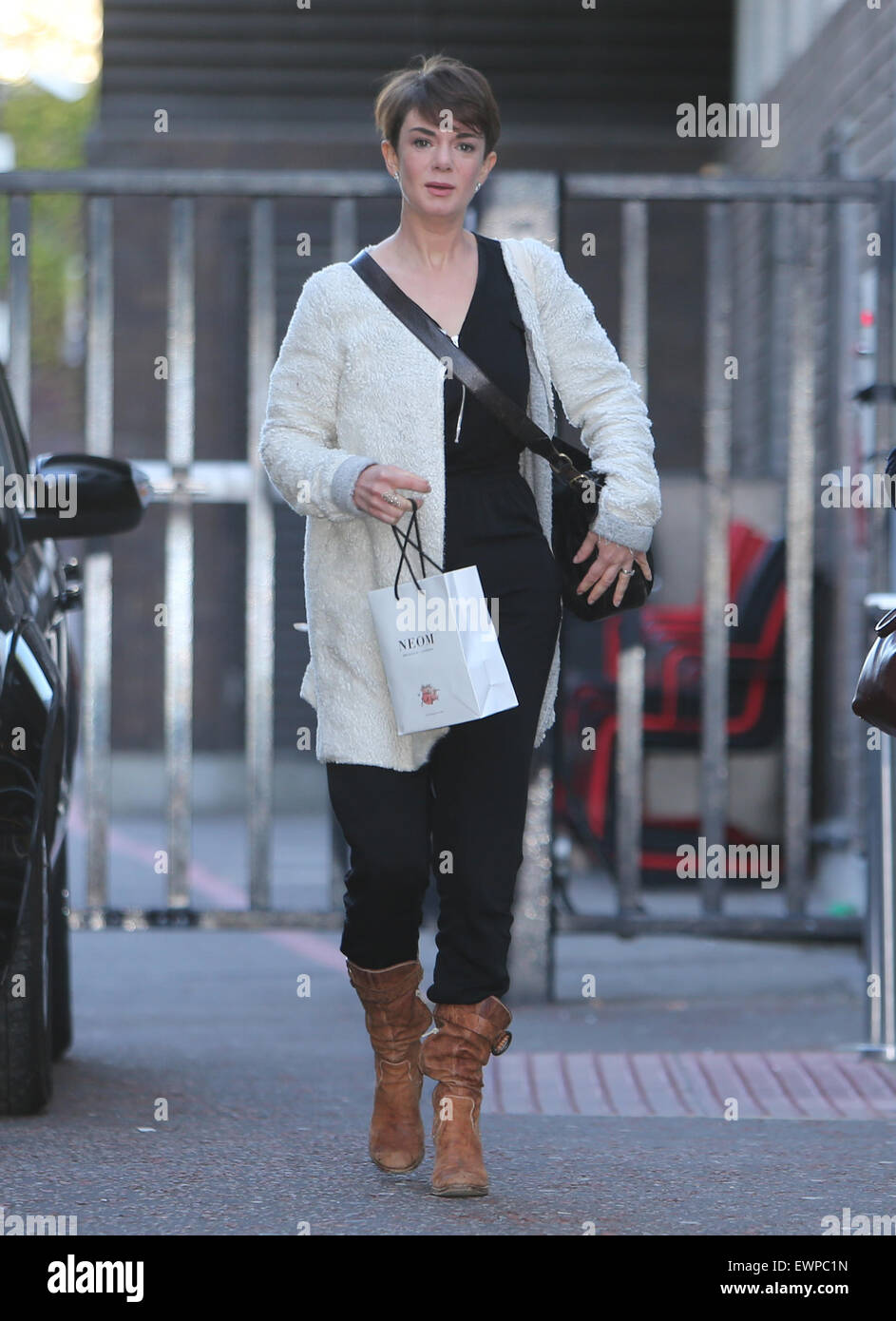 Victoria Hamilton outside ITV Studios Featuring: Victoria Hamilton ...