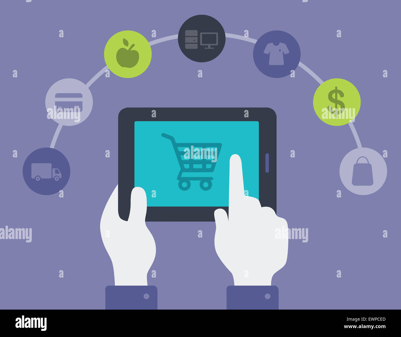 Digital banking online shopping hi-res stock photography and images - Alamy