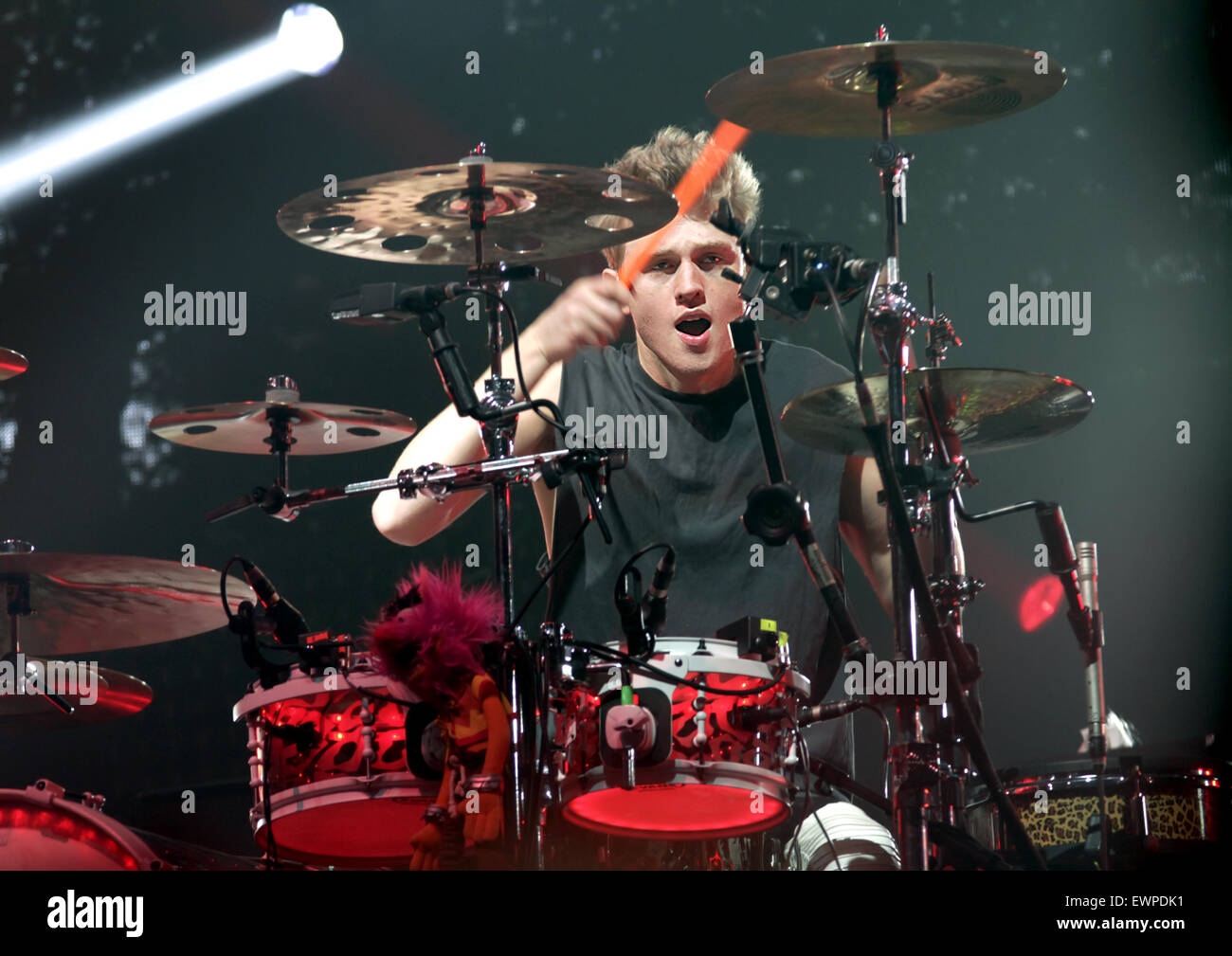 The Vamps performing live on stage at Liverpool Echo Arena Featuring ...