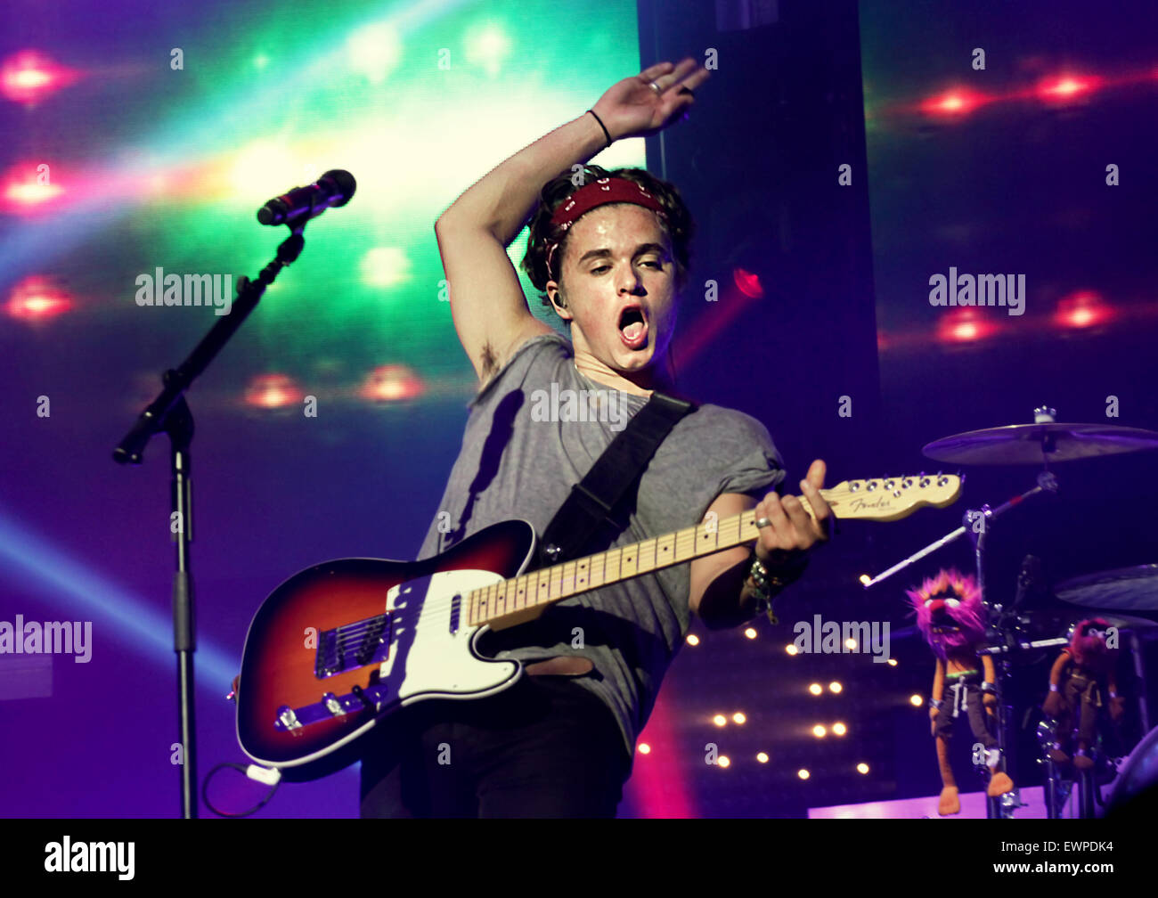 The Vamps performing live on stage at Liverpool Echo Arena Featuring ...
