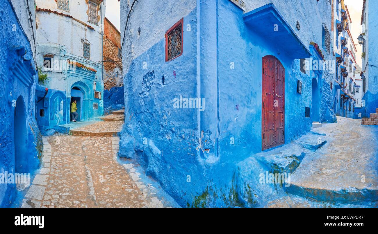 Chefchaouen Old Town (Chaouen) known as Blue City, Morocco, Africa ...