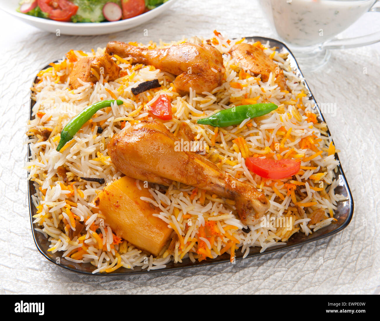 Biryani with raita hi-res stock photography and images - Alamy