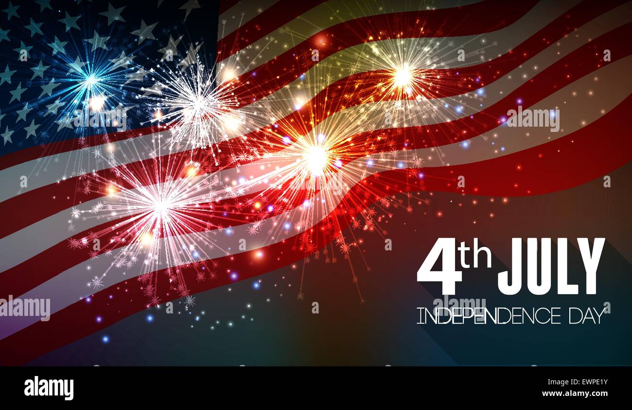 Fireworks background for 4th of July Stock Vector Image & Art - Alamy
