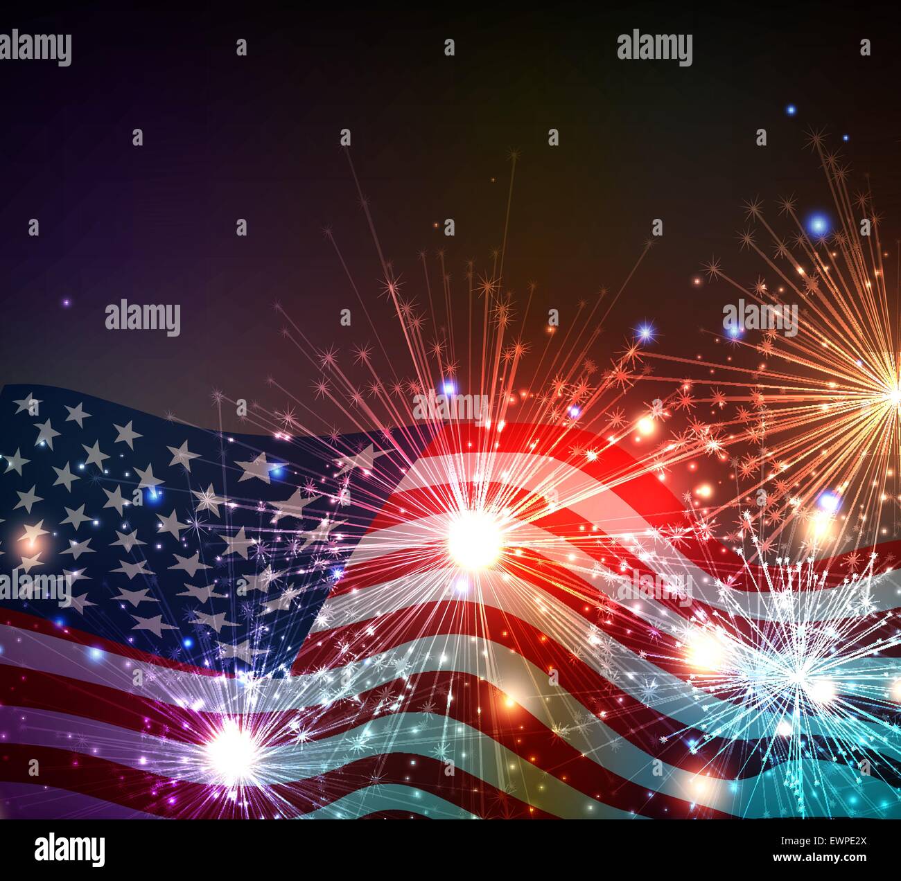 Forth july fireworks Stock Vector Images - Alamy