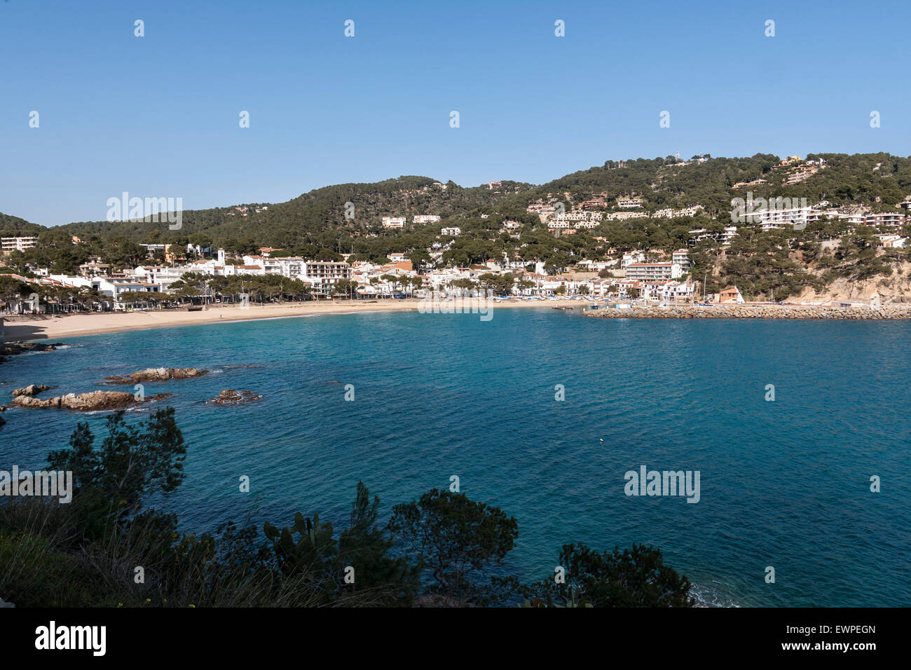 Overview of Llafranc Stock Photo - Alamy