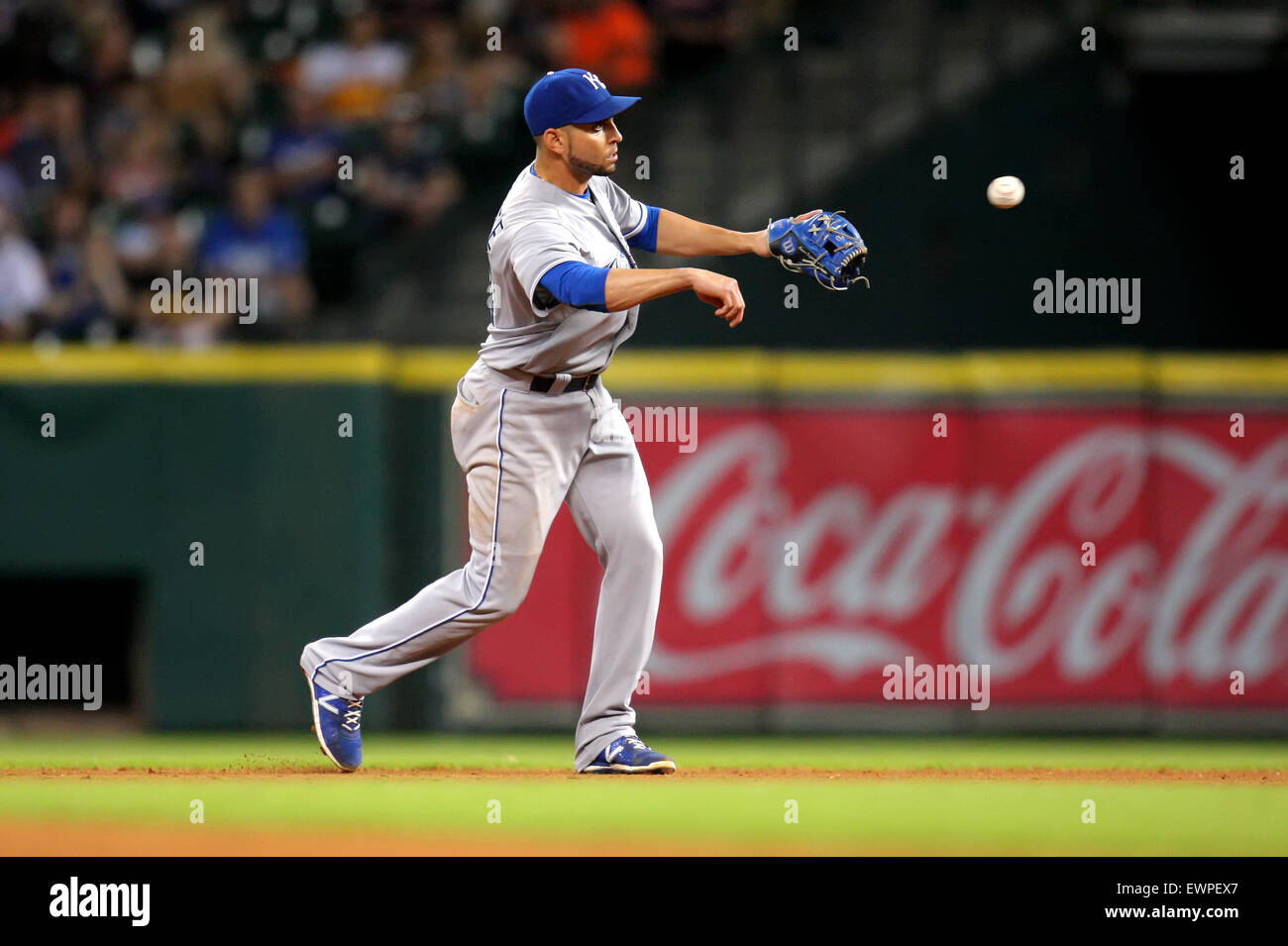 Houston, TX, USA. 29th June, 2015. Kansas City Royals second baseman ...
