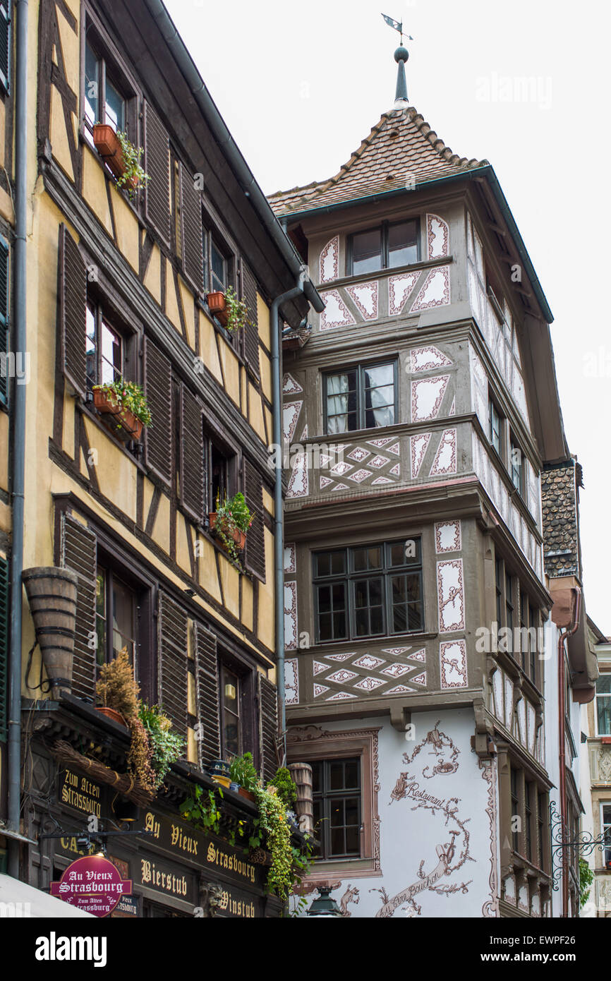 Building details, Strasbourg, Alsace, France Stock Photo - Alamy